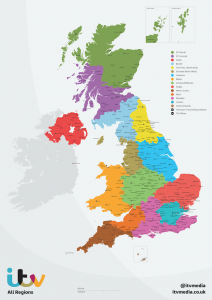 ITV Regional TV Coverage Maps | TV Advertising Costs UK